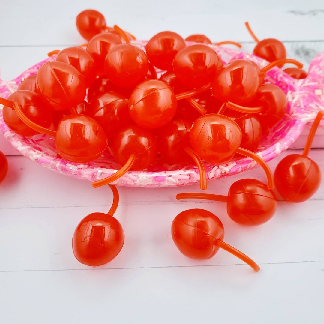 5 Faux Maraschino Cherries: Realistic Fake Bake Supplies - Etsy