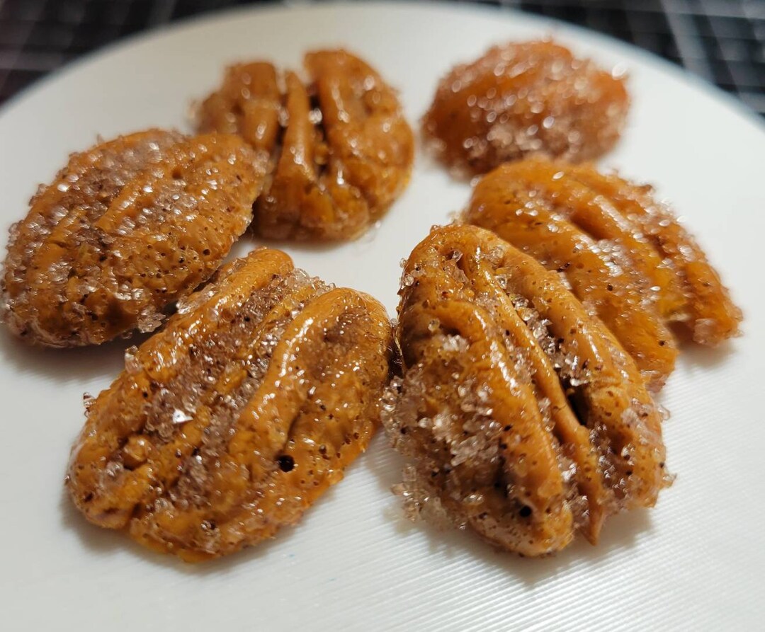 Faux Cinnamon Sugared Pecans Faux Bake Crafts Tiered Tray - Etsy