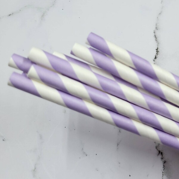 Lavender Straws - Etsy