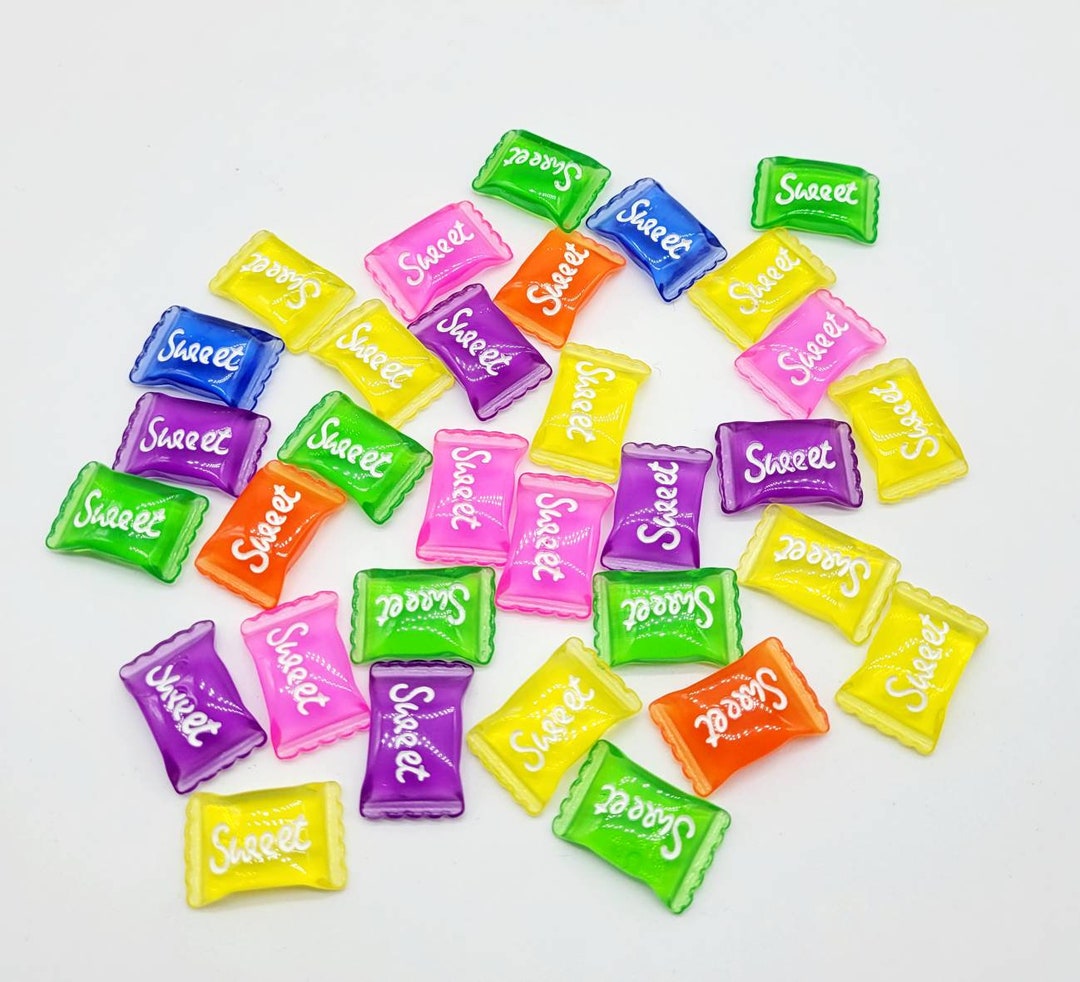 Fake Candy Assorted Candy Package Flat Back Cabochons Add - Etsy