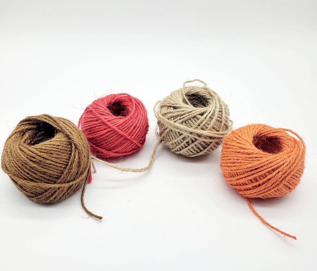 Colored Jute Twine (2mm): Boho Farmhouse Decor, Crafting Cord - Etsy