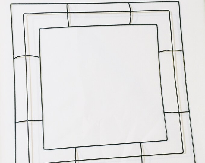 Square Wire Wreath Form, Year Round Decor, Wreath Supplies, DIY Wreath ...