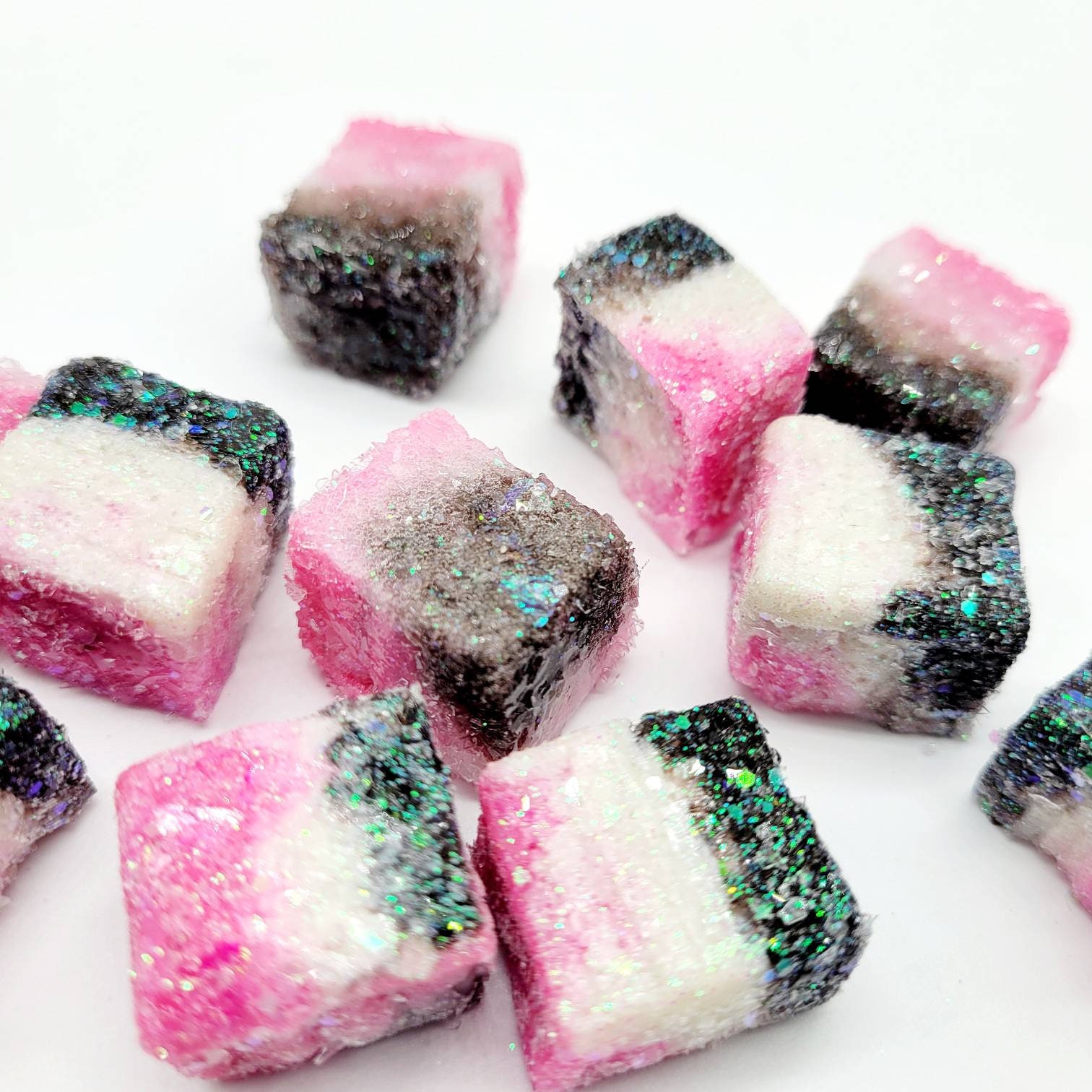 5 Piece Fake, Neapolitan Coconut Candy, HANDMADE Cabochons, Photo Props ...