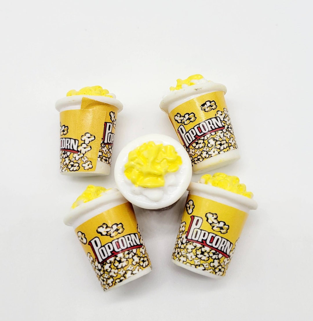 Miniature Popcorn Buckets Fake Popcorn Cabochons Fake - Etsy