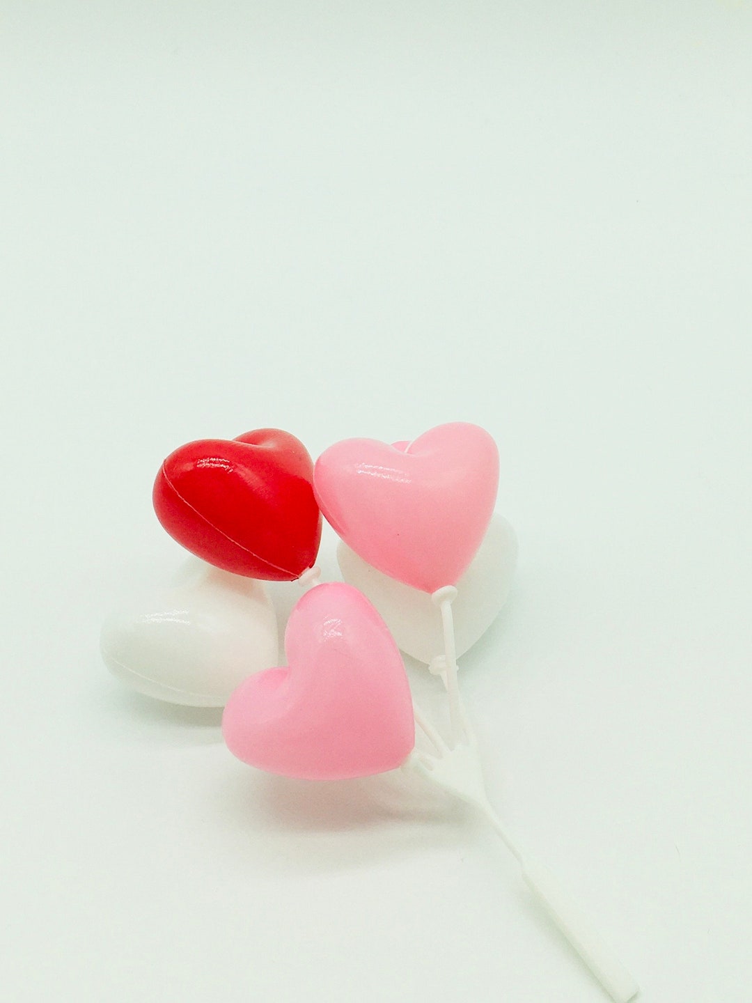 Heart Balloons, Cake Topper, Fake Balloons, Faux Baking Supplies - Etsy