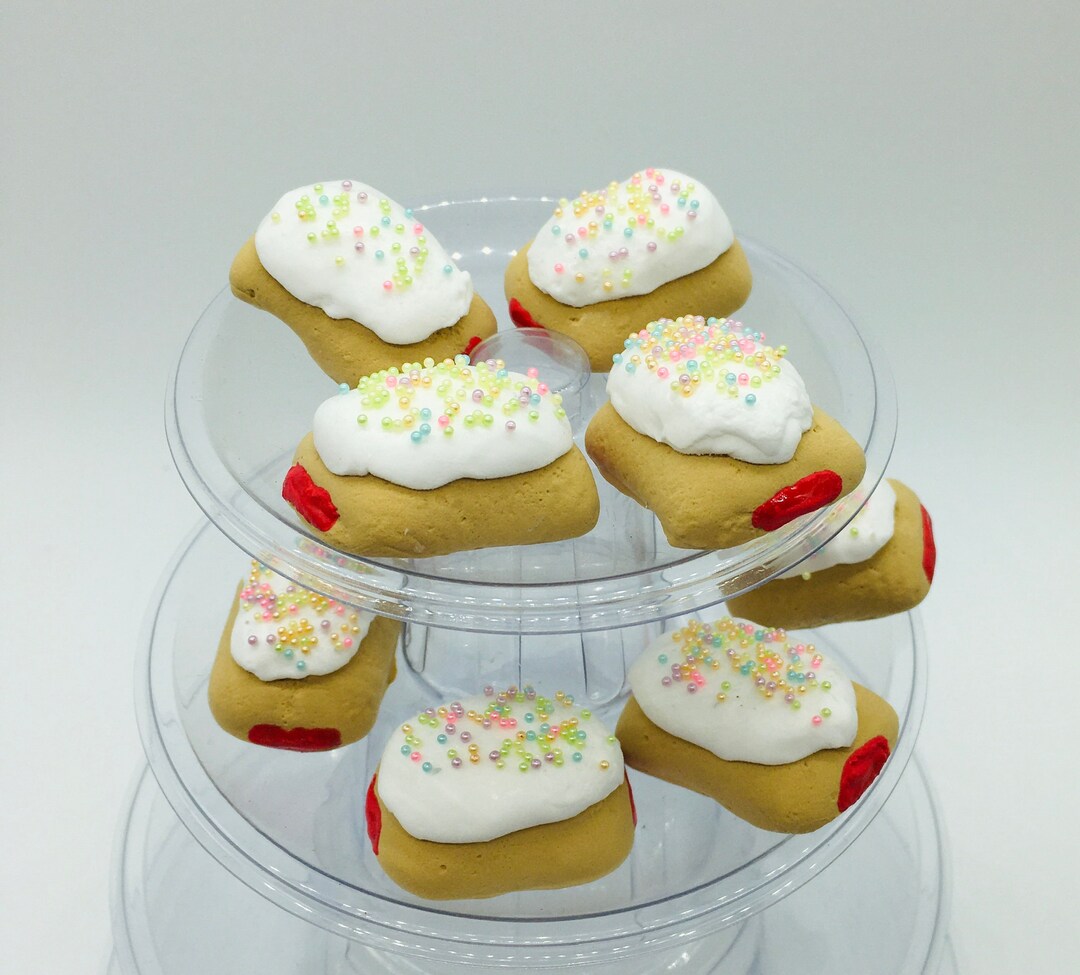 Pastry Bites, Faux Food, Fake Food, Faux Strawberry Filling, Tiered ...