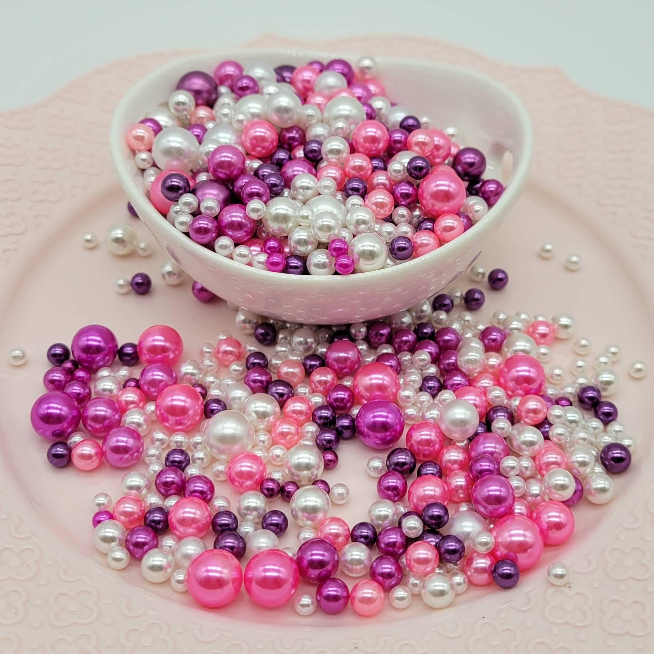 NO Hole Beads, Multi Size Pearl Acrylic Beads, Jewelry, Fake Bake ...
