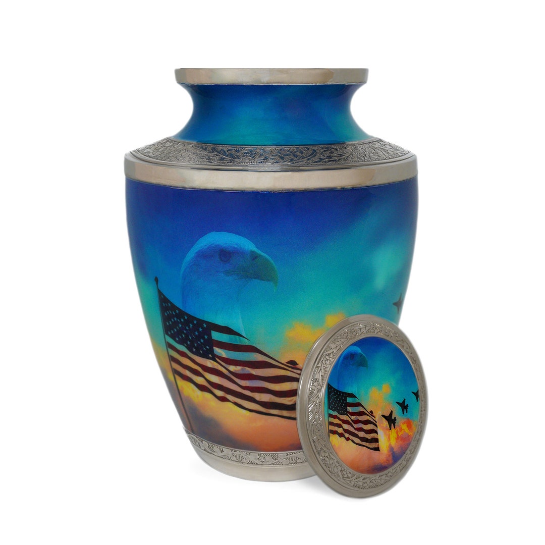 Celebration of Life Urn For Human Ashes, American Patriot Urns, One of ...