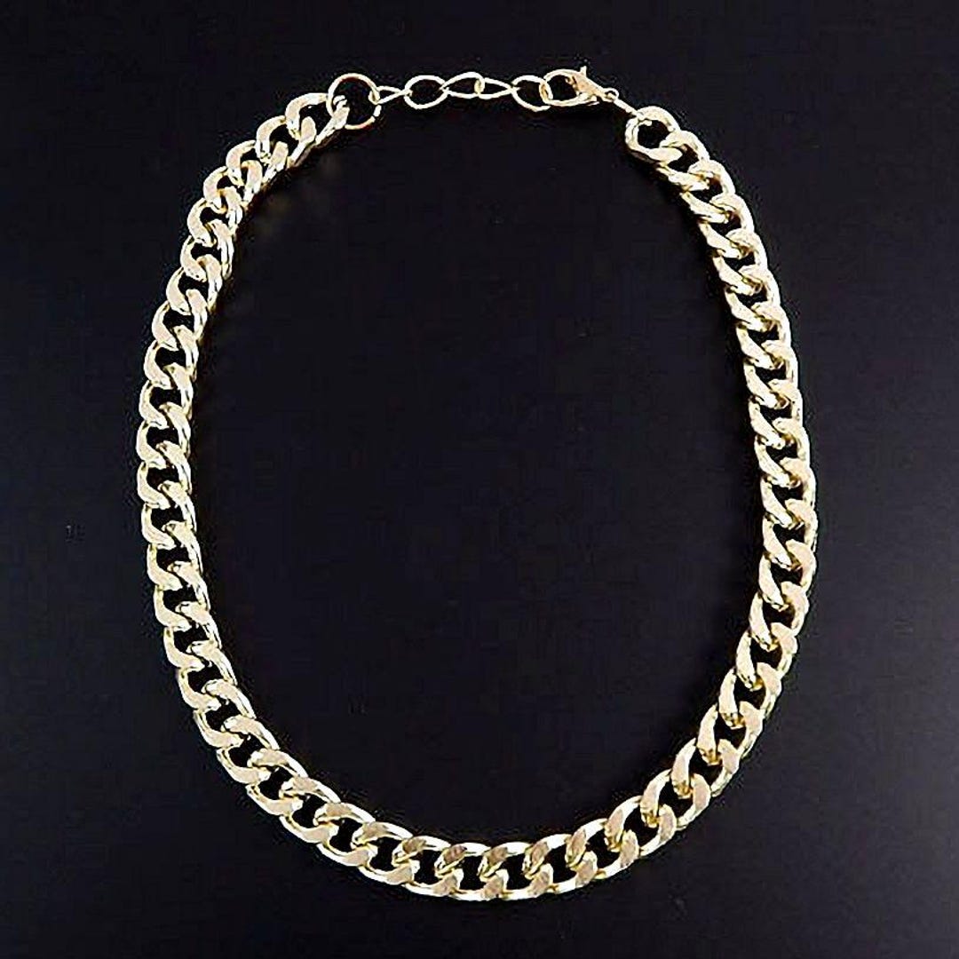 Clydia Basic Bold Cuban Iron Chain Necklace - Etsy