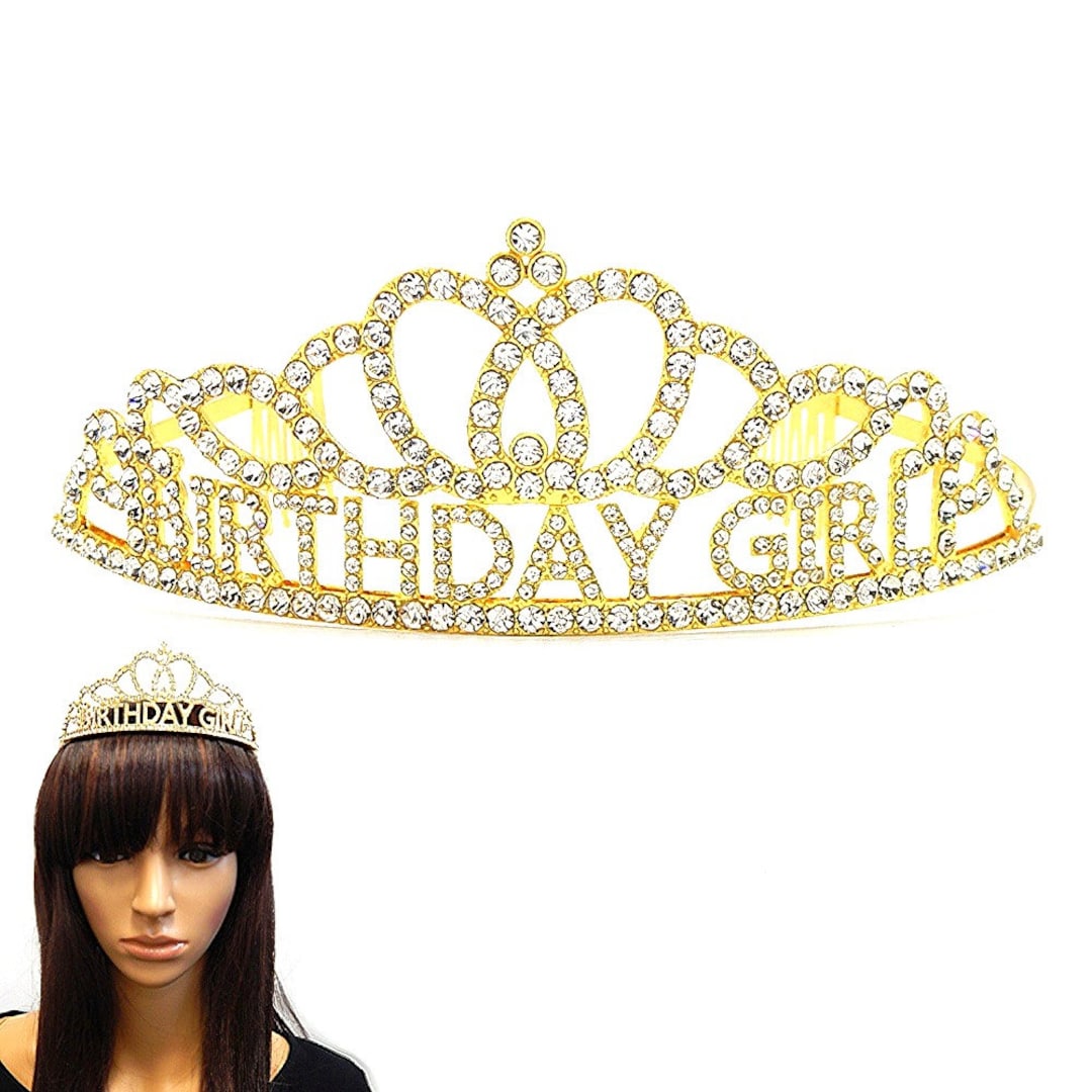 Luxspecialty Happy Birthday Crown Tiara - Etsy