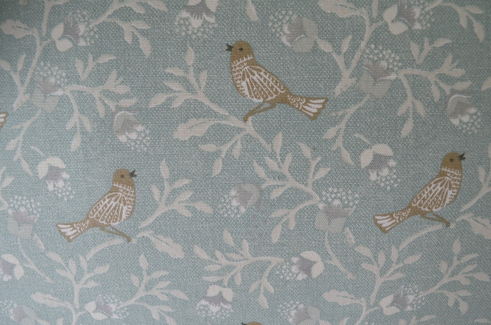 Duck Egg Flowers and Bird Print Armchair Chair Seat - Etsy UK