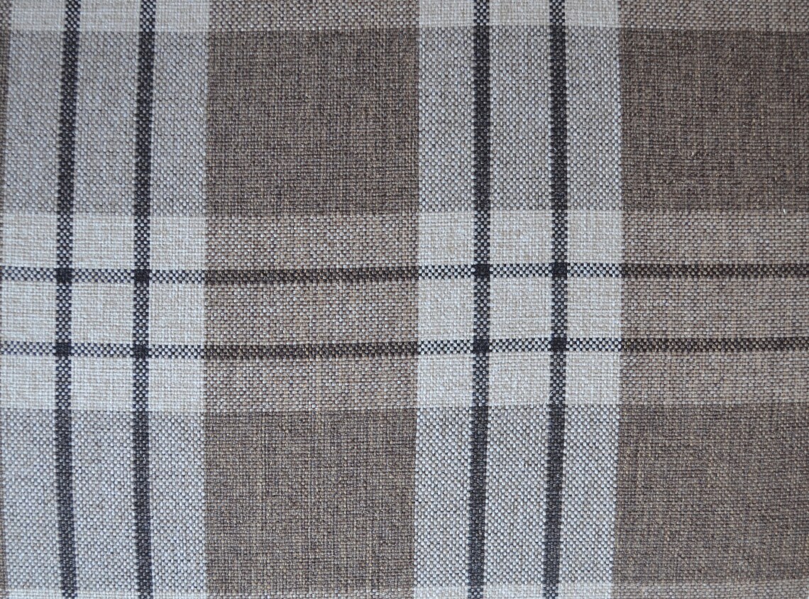 Small Two Seater Armchair Chair/sofa in Brown Check/tartan. - Etsy