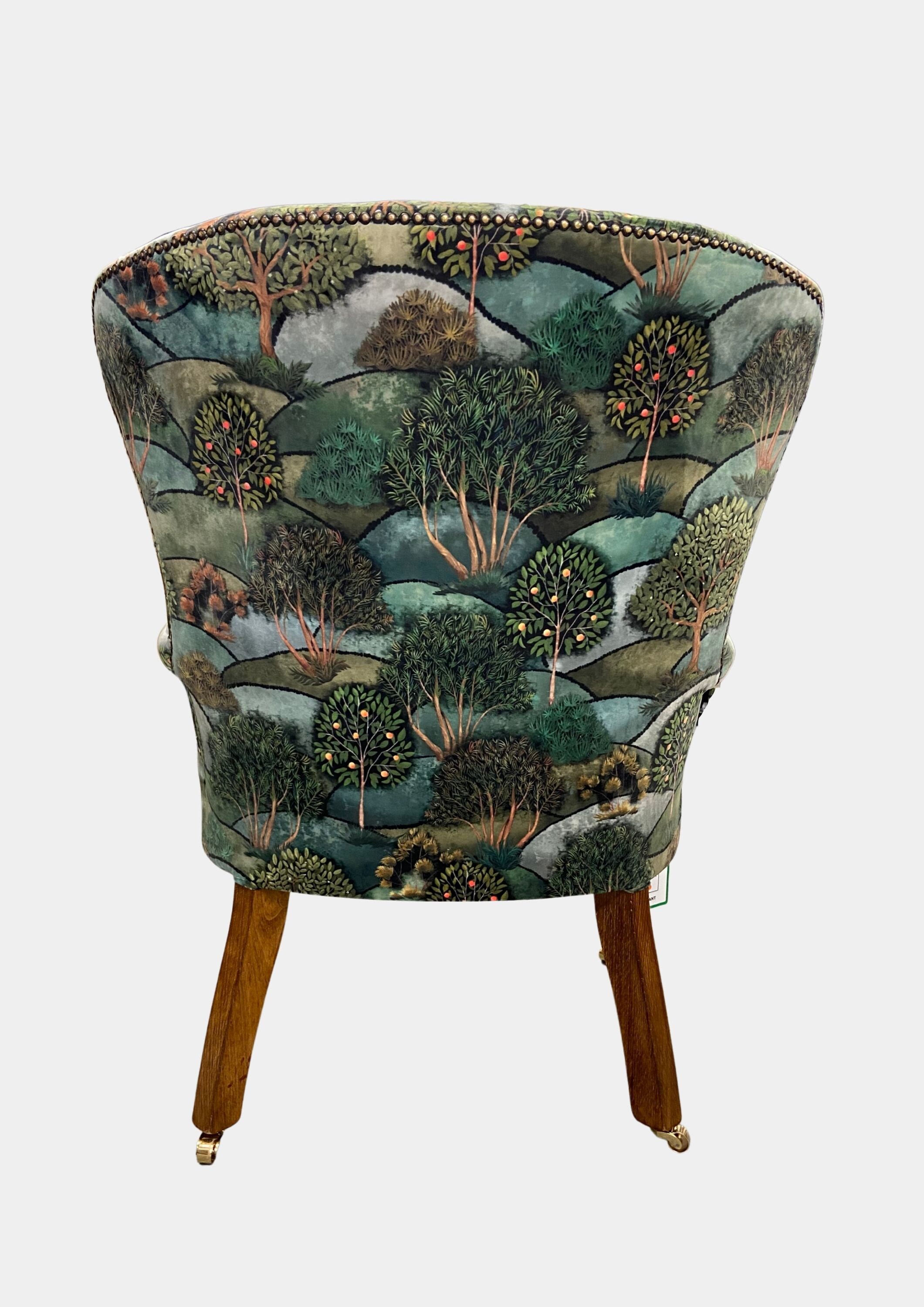 Armchair Chair Seat in a Printed Tree Design in Green on - Etsy UK
