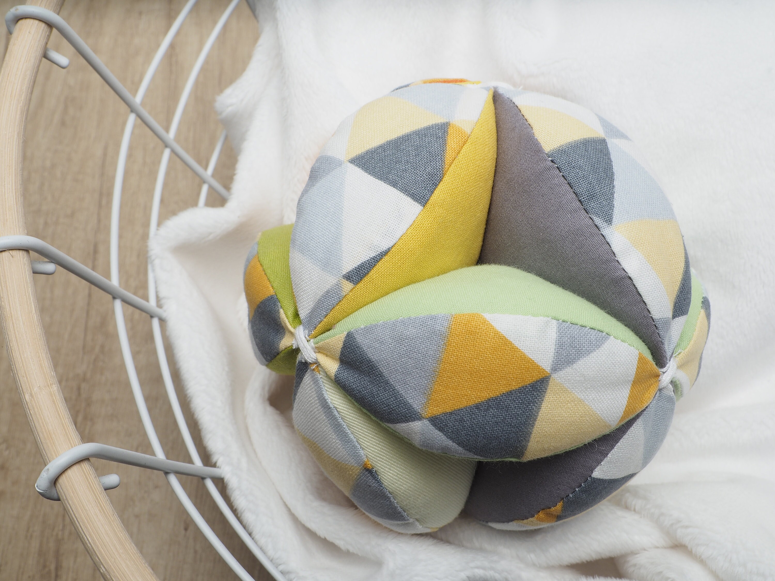 Triangle Pattern Montessori Ball, Soft Ball, Puzzle Ball, Amish Ball ...