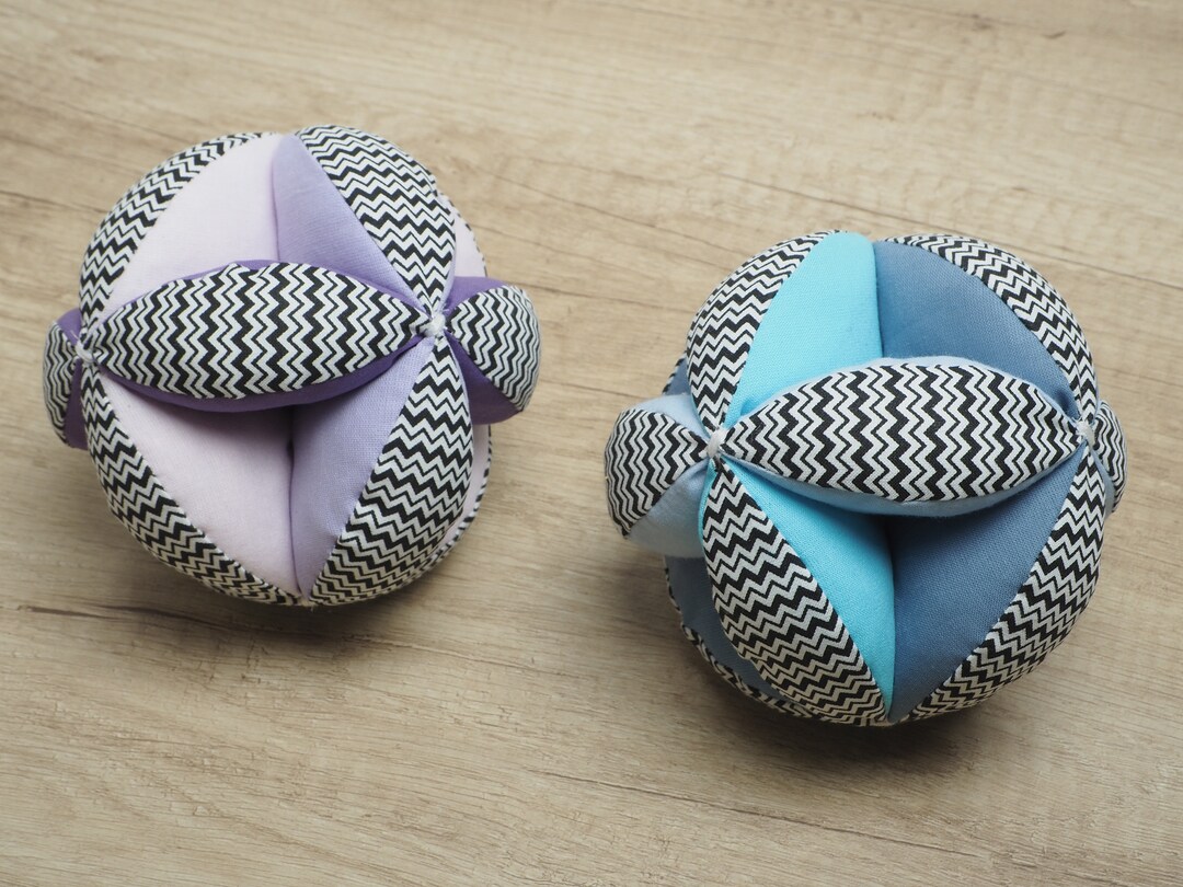 Montessori Puzzle Ball, Cotton Sensory Toy With Rattle - Etsy