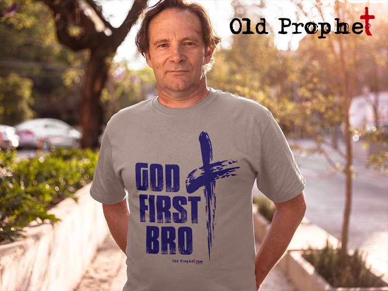 God First Bro Mens Christian T Shirts/cross Tshirt/distressed - Etsy