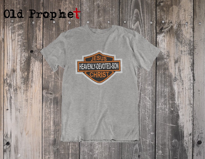 Jesus Heavenly Devoted Son Christ / Christian Biker T Shirt/ Christian ...