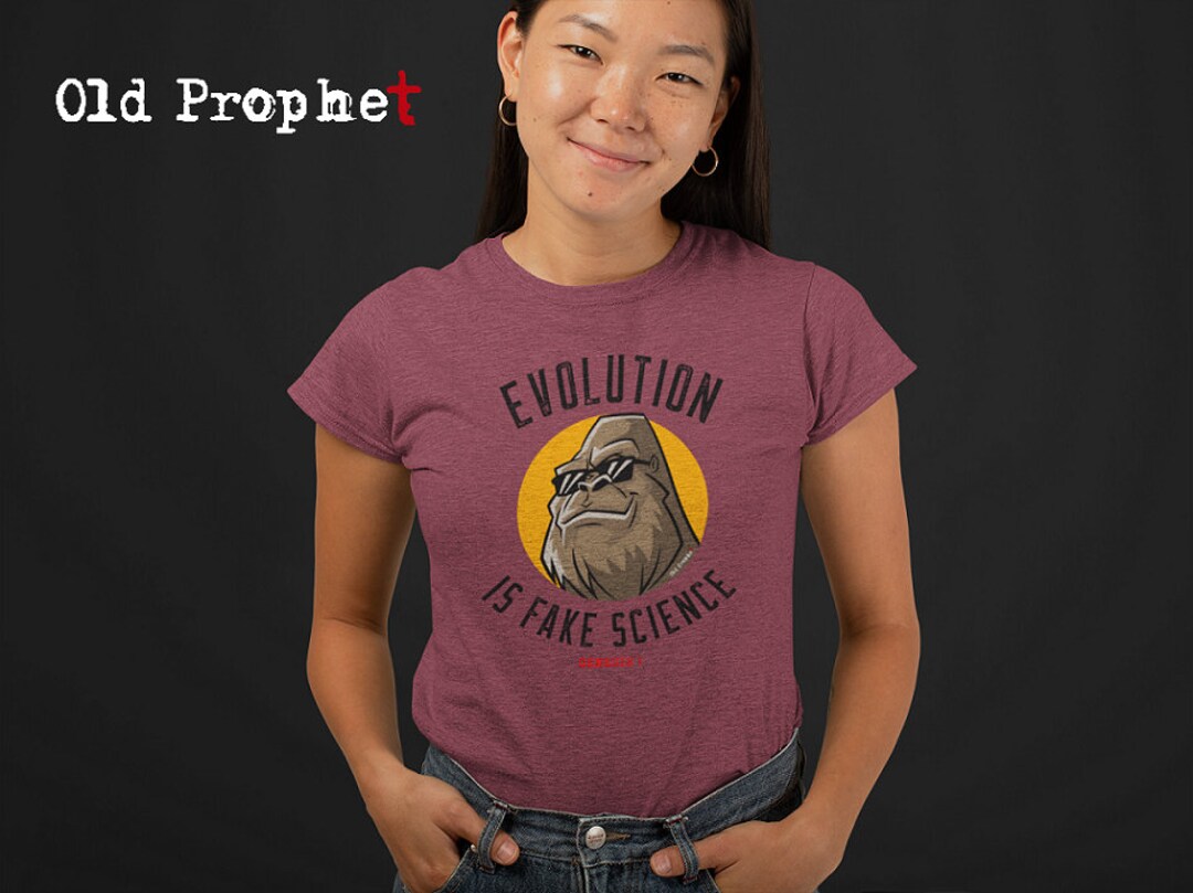 Evolution is Fake Science / Christian T Shirt/christian Apparel ...