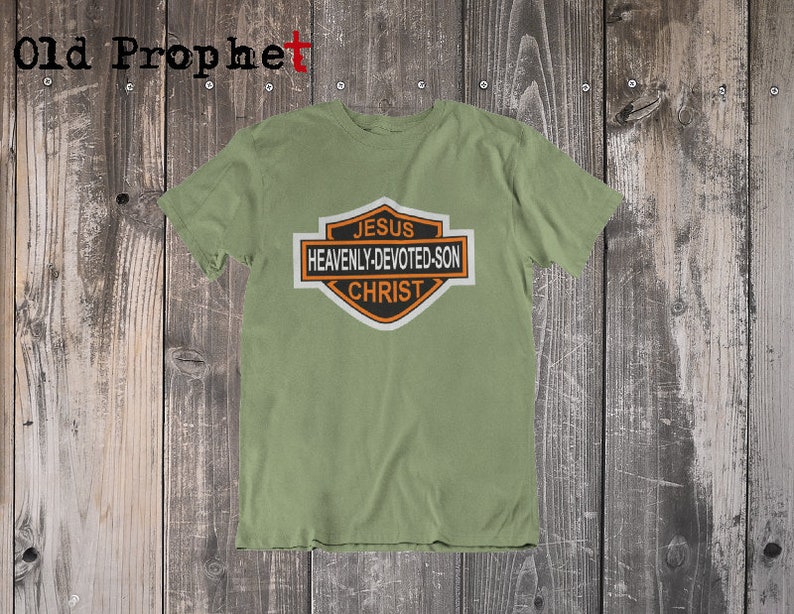 Jesus Heavenly Devoted Son Christ / Christian Biker T Shirt/ Christian ...