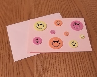 Smiley face card | Etsy