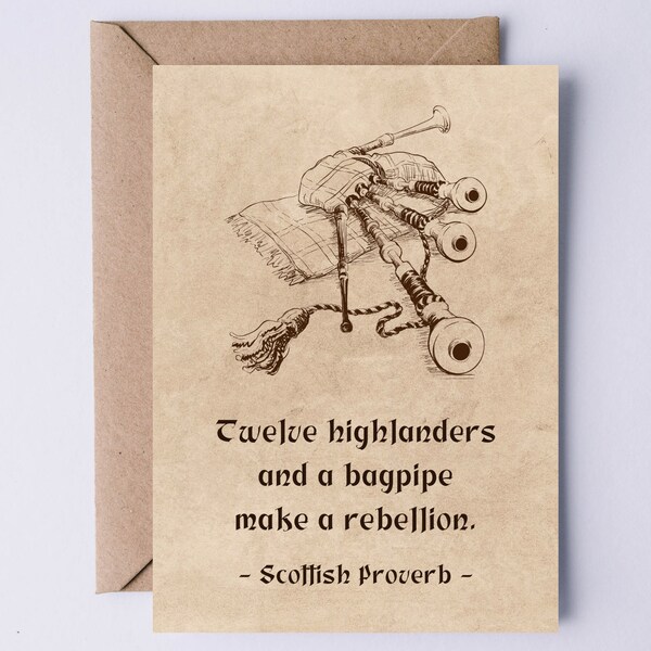 Bagpipe Birthday Cards - Etsy