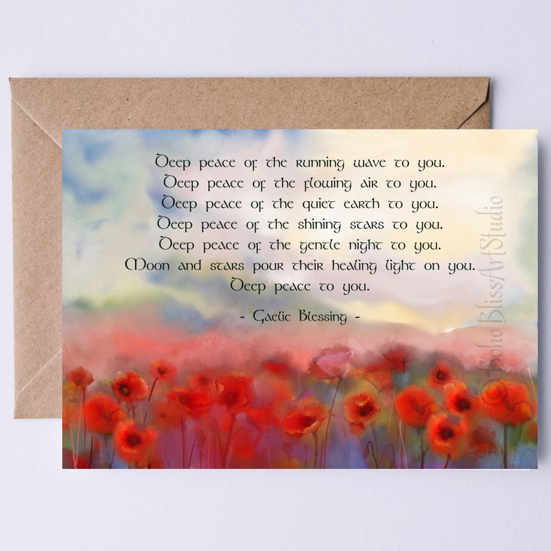 Irish Sympathy Card - Etsy