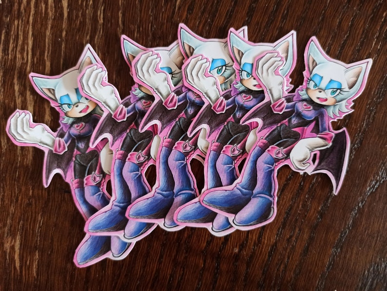 Rouge the Bat Sticker Sticker - Etsy