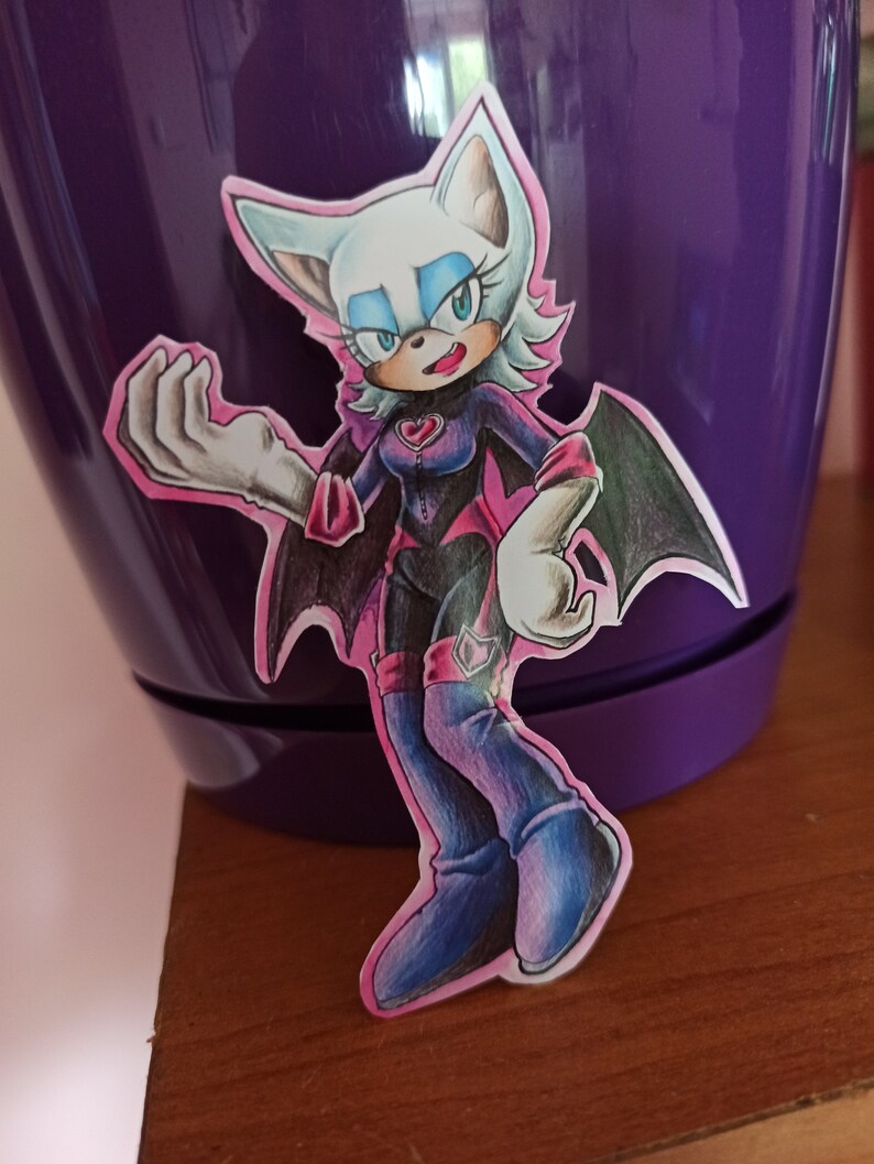 Rouge the Bat Sticker Sticker - Etsy
