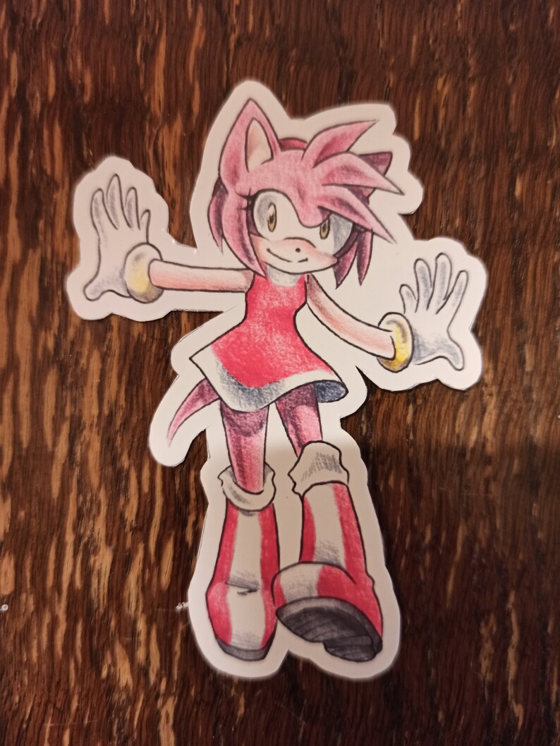 Amy Rose Sticker Sonic the Hedgehog Sticker - Etsy