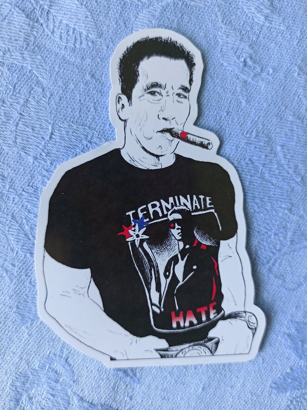 Arnold Schwarzenegger Sticker Terminator Terminate - Etsy