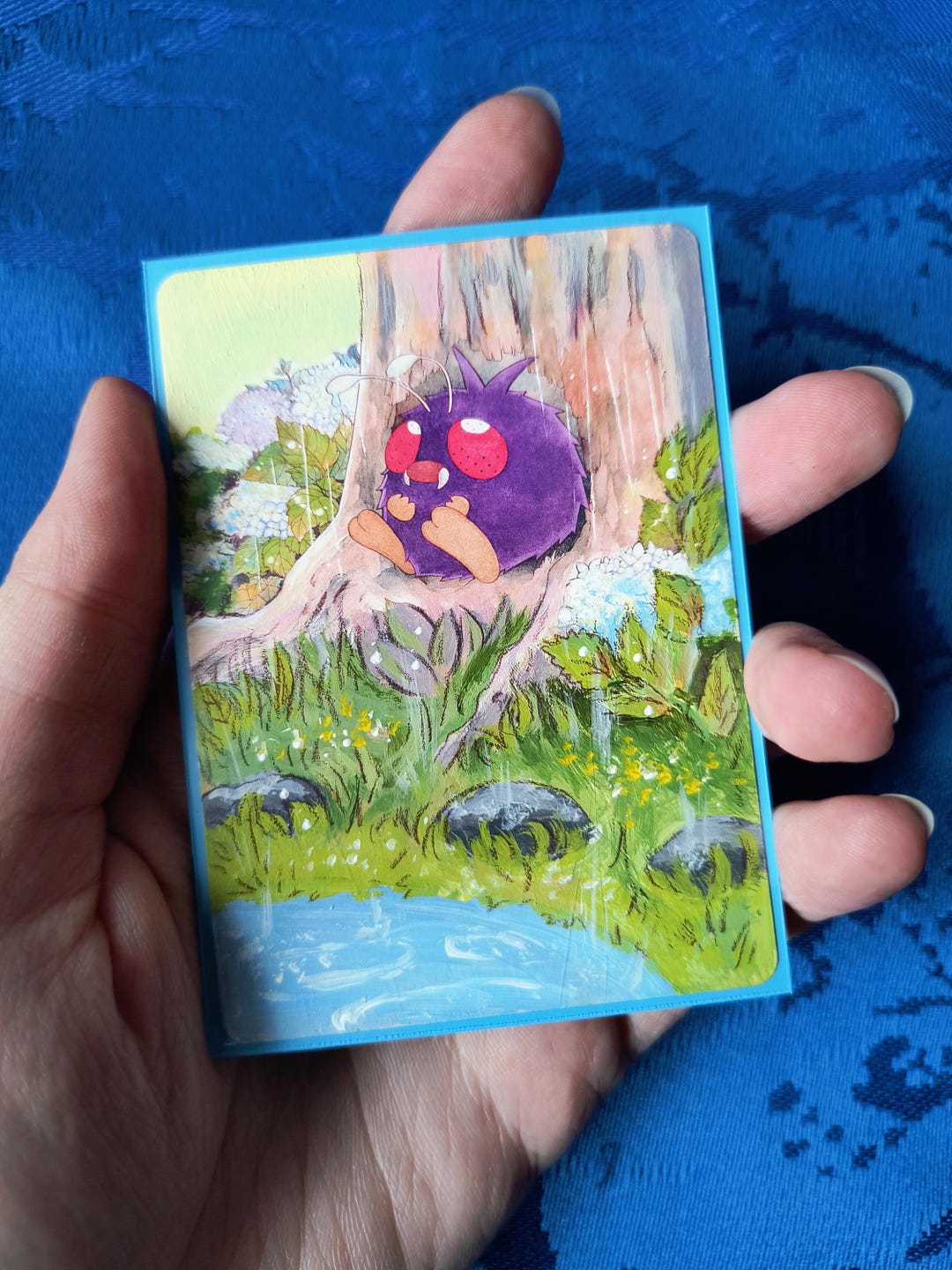 Pokémon Card Inspired by Venonat, Bug Insect Cute Proxy Tcg, One of a ...