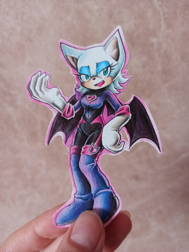 Rouge the Bat Sticker Sticker - Etsy