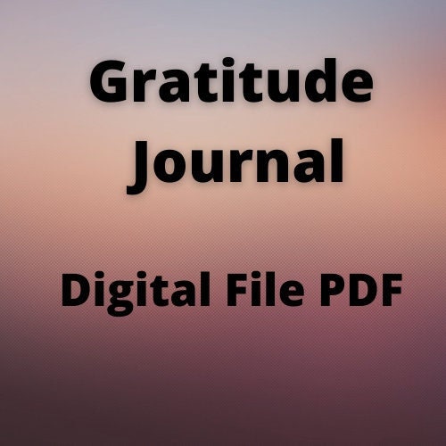 Digital Gratitude Journal Printable and Uploadable to Goodnotes PDF - Etsy