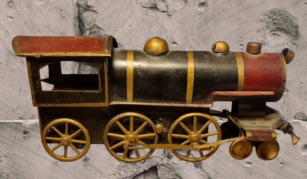 Antique 1890's Dayton Tin Hill Climber Friction Trolley / Locomotive ...