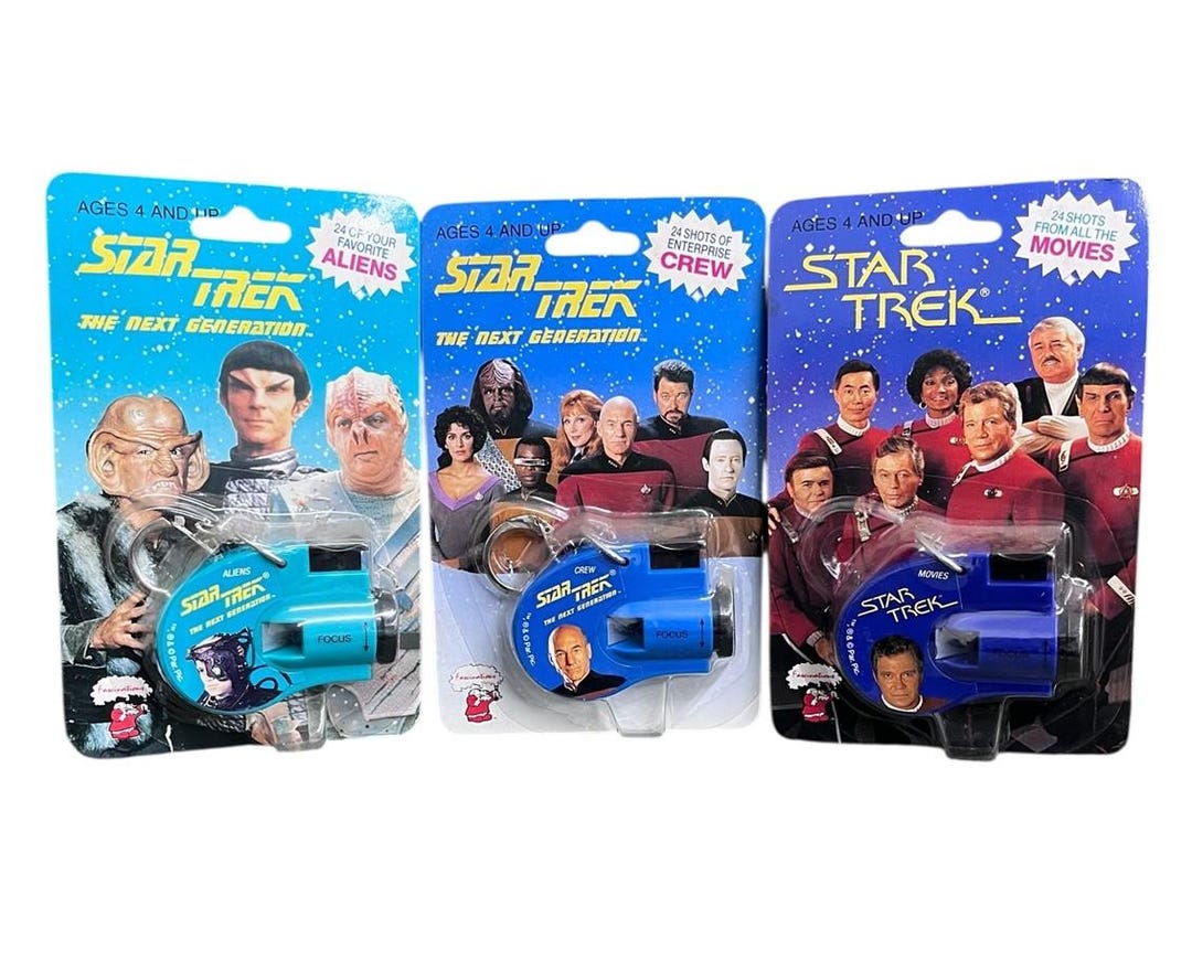 Set of 3 Star Trek the Next Generation Key Chain Click Viewers 1993 - Etsy