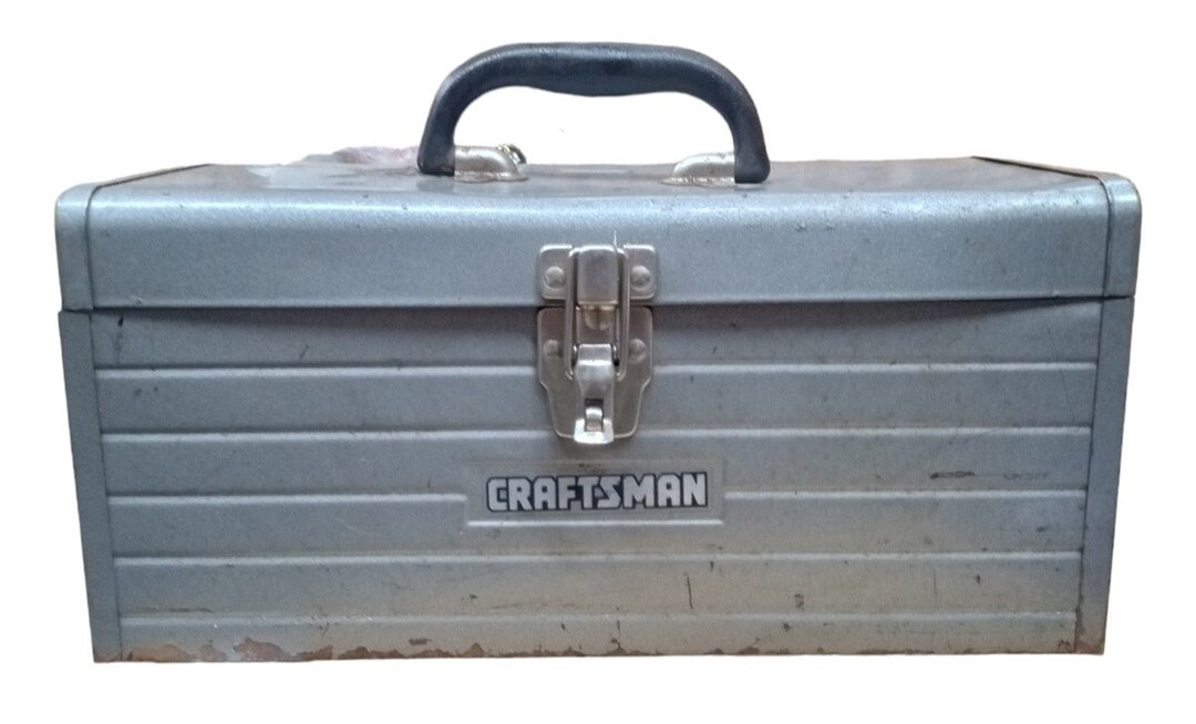Craftsman Metal Toolbox Vintage Collectible Garage Workshop Tool ...