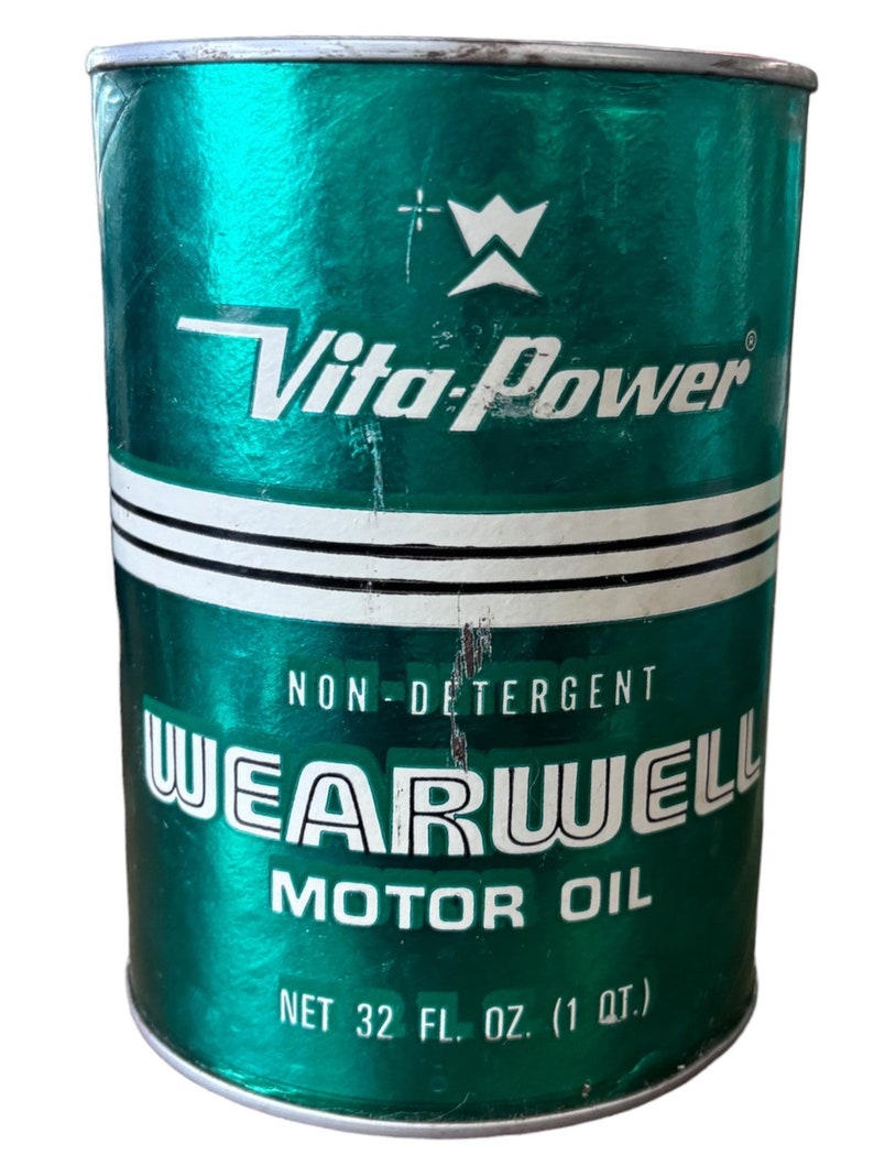 Vita-power Non-detergent Wearwell Motor Oil 1 QT Set of 3 Green Cans ...