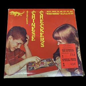 Chinese Checkers 1971 Vintage Board Game Steven MFG Co. Wedgie Markers ...