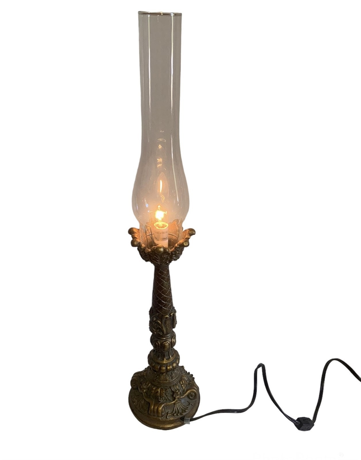 Ornate Brass Vintage Art Deco Plug in Portable Lamp Large - Etsy