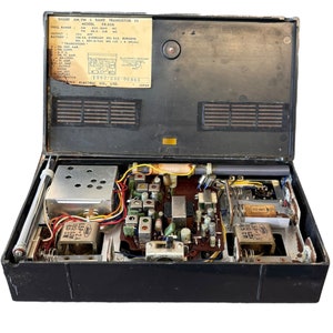 Sharp AM/FM 2 Band Transistor 10 Japan Radio Model FX-506 With Case ...