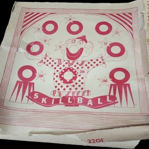 Pressman Clown Skill Ball Game Complete in Packaging Vintage Skill Game ...