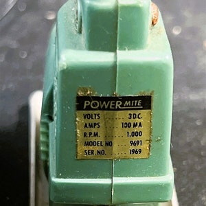 Vintage IDEAL Power Mite Miniature Tools Workshop Power Toys Saw Sander ...