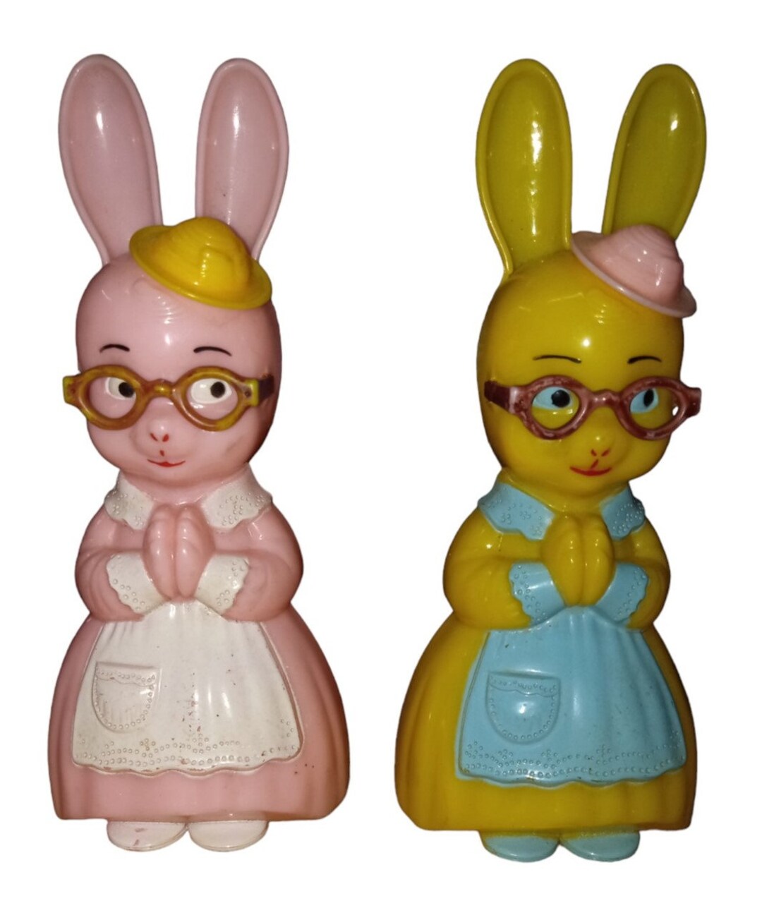 Knickerbocker Bunny Rattles Set of 2 Vintage Collectible Nostalgic ...