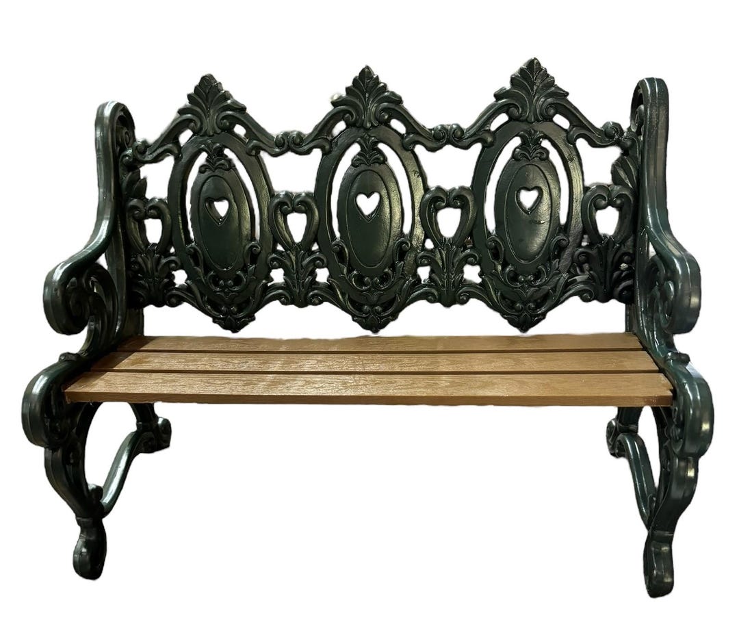 Syroco Mini Bench Shelf Home Decor Ornate Doll Chair Wall Hanging ...