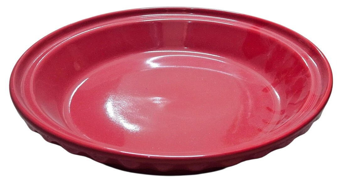 Fiesta - Scarlet Red Deep Dish Pie Baker Plate Pan Dish Homer Laughlin ...
