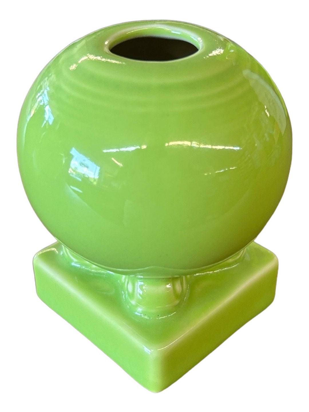 Fiesta - Chartreuse Green Bulb Candle Holder Homer Laughlin Ceramic ...