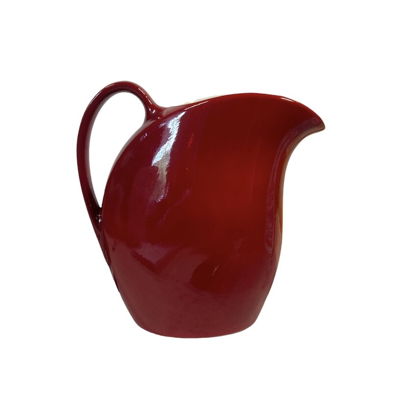 Red Ceramic Pitcher - Etsy