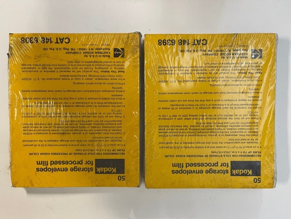 Vintage Kodak Storage Envelopes for Processed Film - Etsy