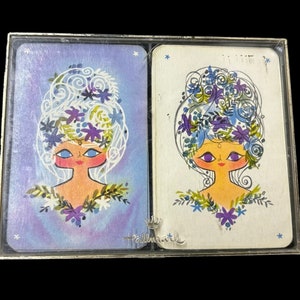 Playing Cards Hallmark Duo Vintage Mademoiselle in Original Case - Etsy