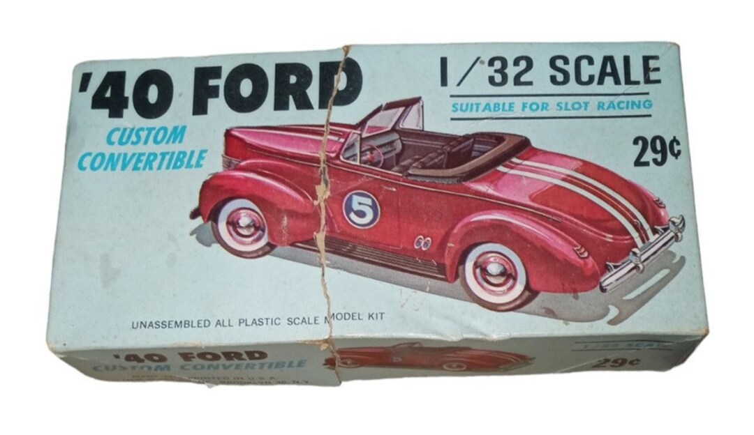 Palmer Plastic '40 Ford Plastic Slot Car Vintage Collectible Toy ...